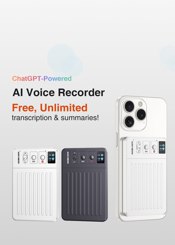 CHIME NOTE AI Voice Recorder - Free Transcription & AI Summaries